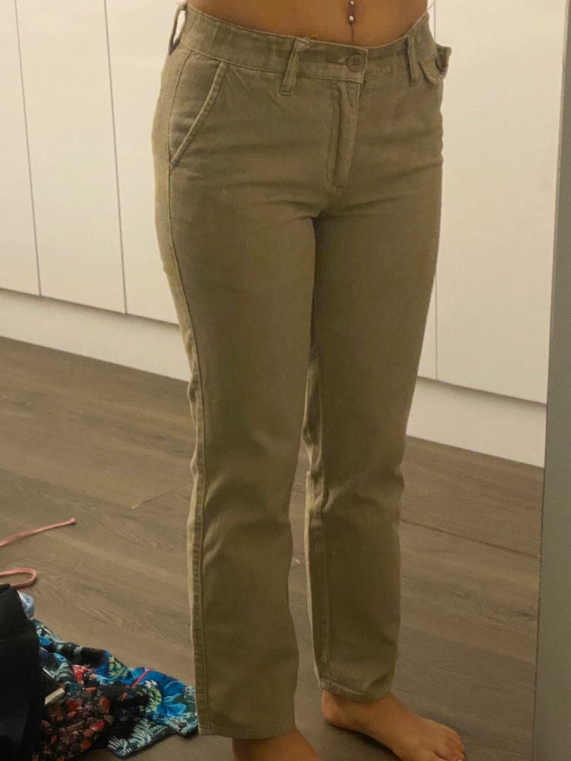 bossni tan corduroy jeans, Women's Fashion, Bottoms, Jeans on Carousell