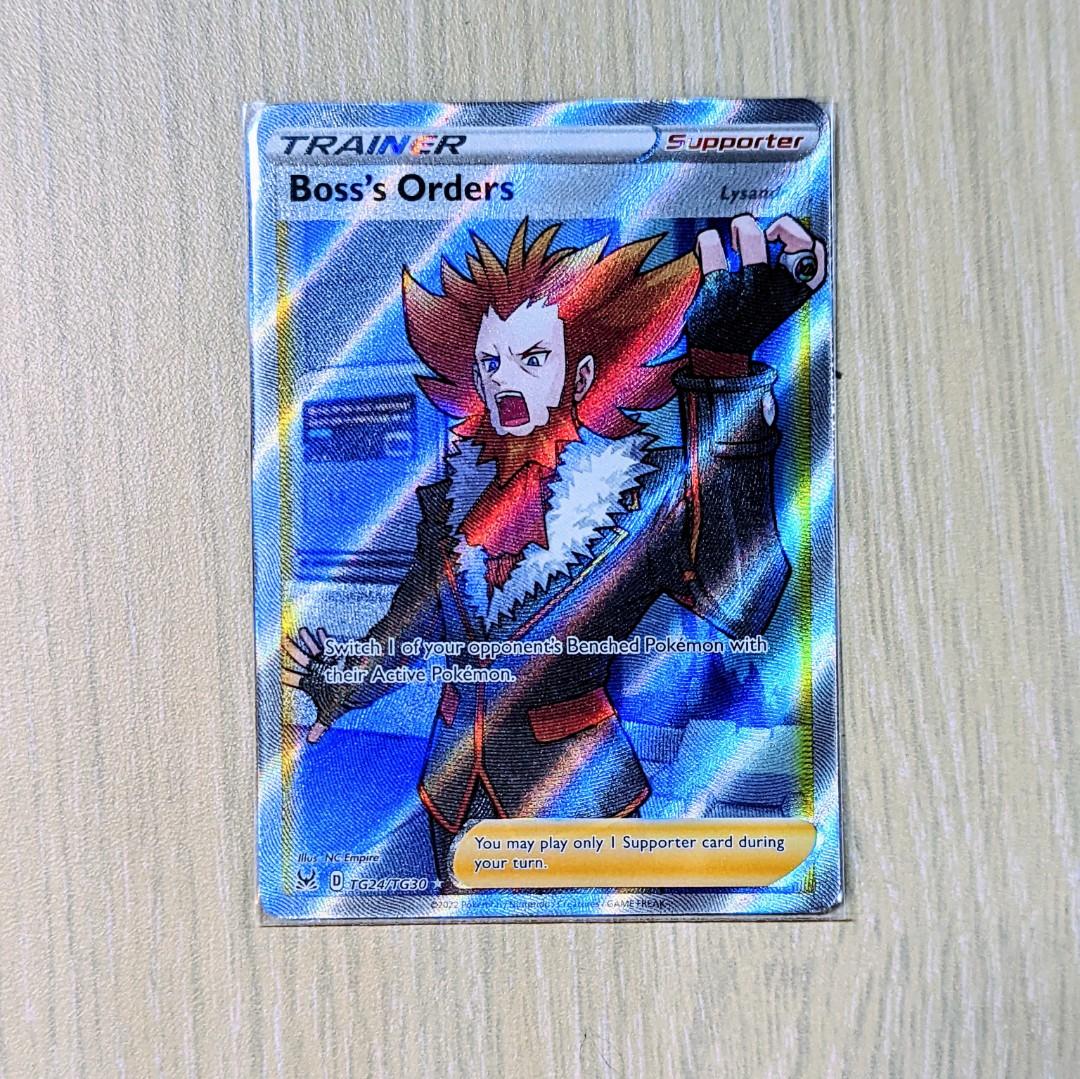 Boss's Order Full Art Ultra Rare Trainer Lost Origins Pokemon, Hobbies ...