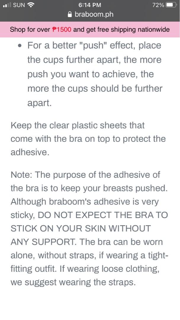 Bra boom push up bra, Women's Fashion, Undergarments & Loungewear on ...