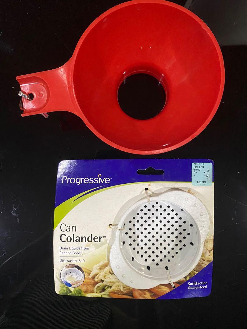 Can Colander + FREE Wide mouth Funnel, Furniture & Home Living ...