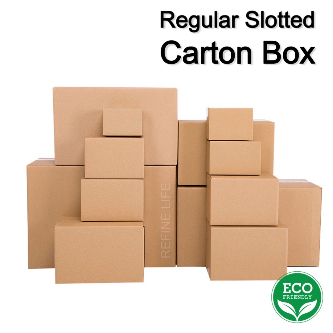 Carton Box / RSC Regular Slotted Box / House Moving Box / Bubble Wrap ...