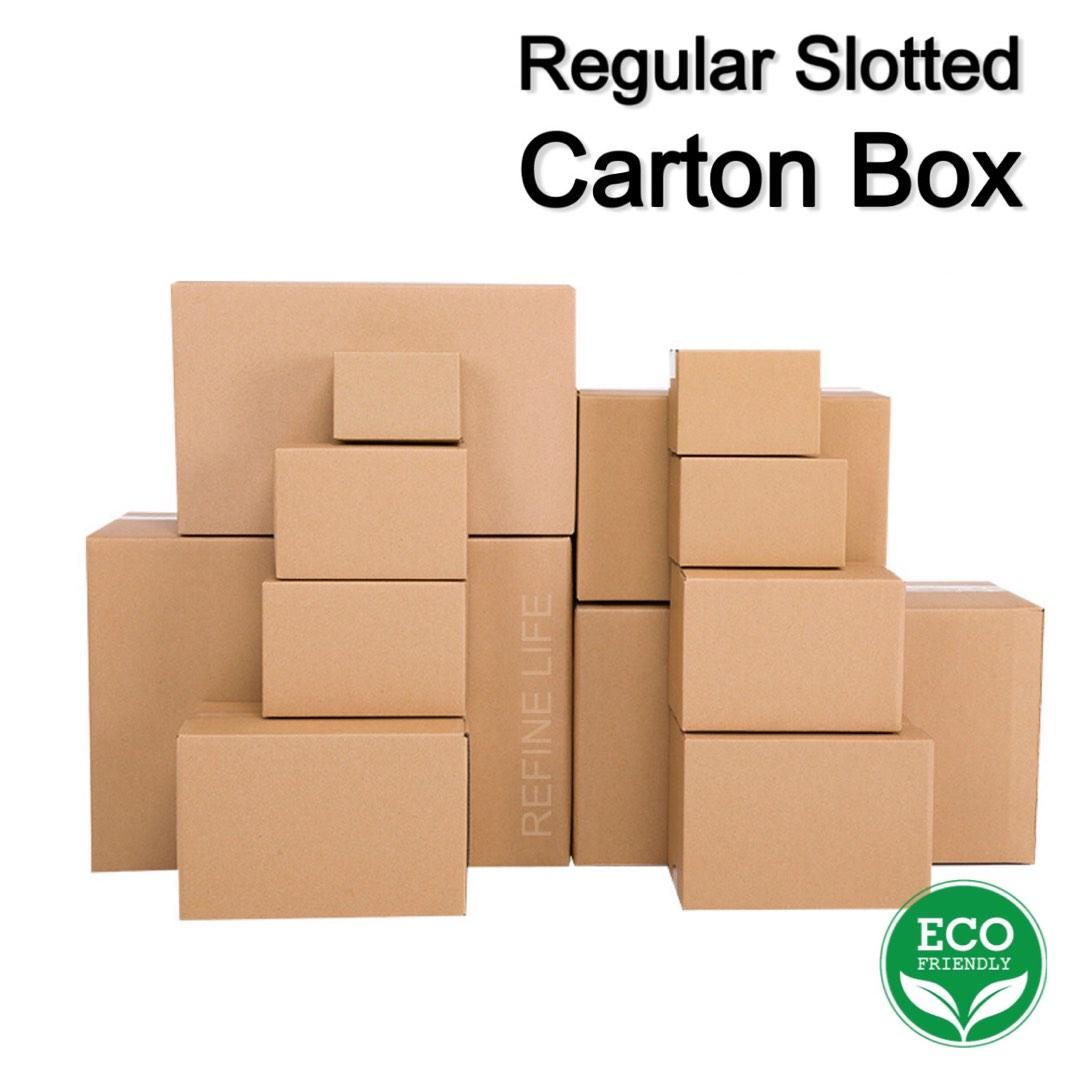 Carton Box / RSC Regular Slotted Box / House Moving Box / Bubble Wrap ...
