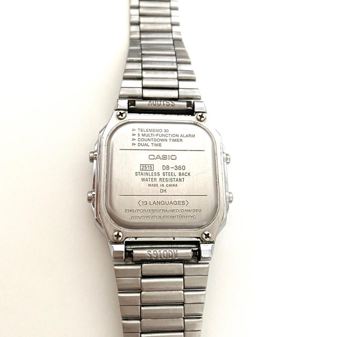 Casio Retro DB-360 Watch (Silver), Women's Fashion, Watches ...