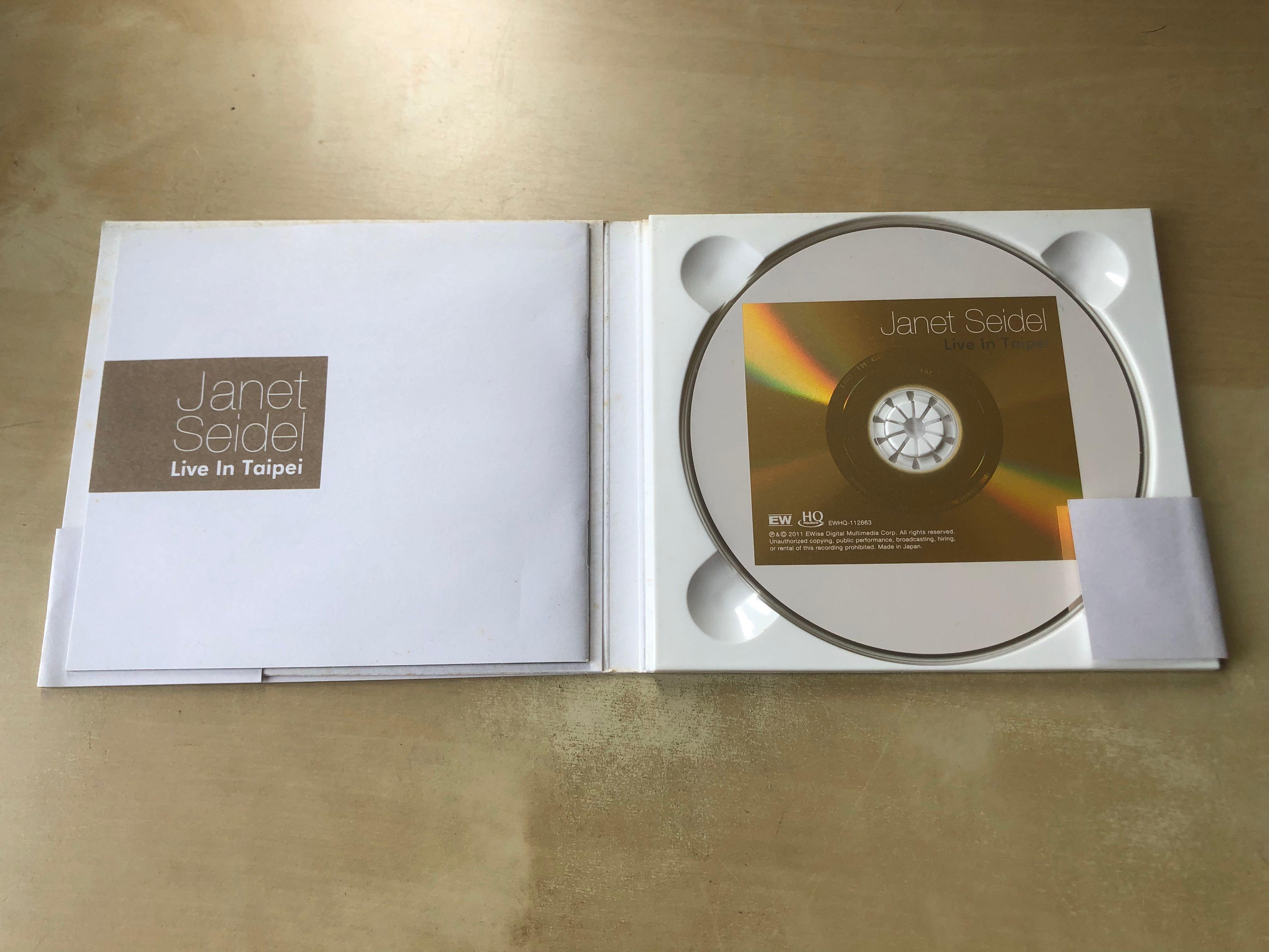 CD丨Janet Seidel Live in Taipei (HQCD) 日本壓碟, 興趣及遊戲, 音樂樂器 & 配件, 音樂與媒體 ...