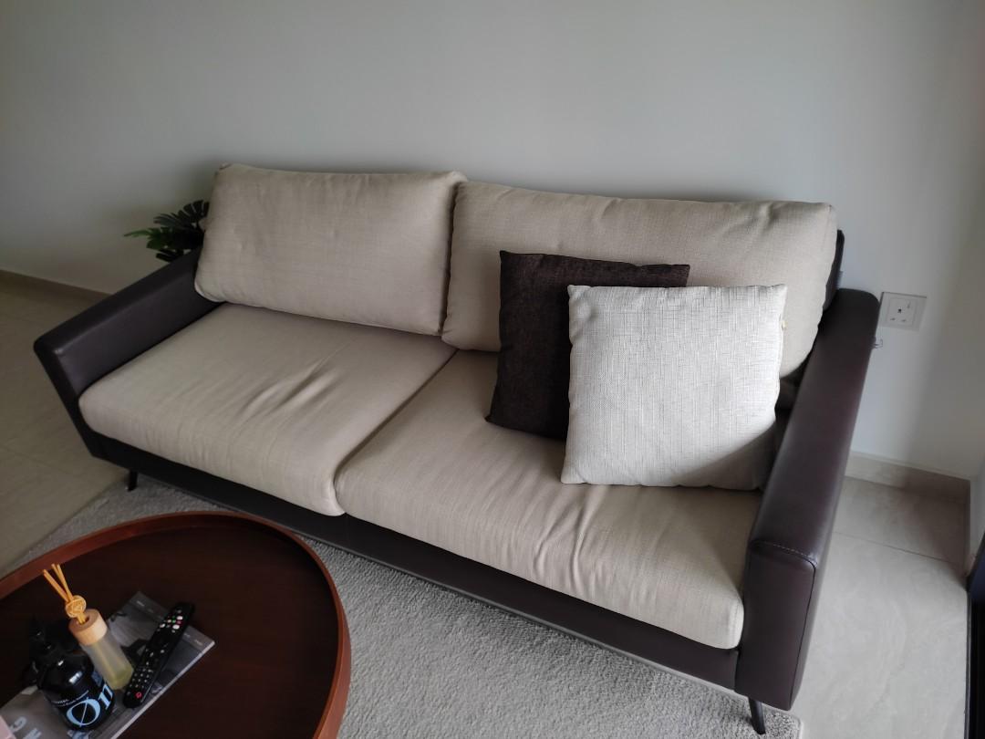 Cellini 3-seater fabric sofa (Dansk collection), Furniture & Home ...