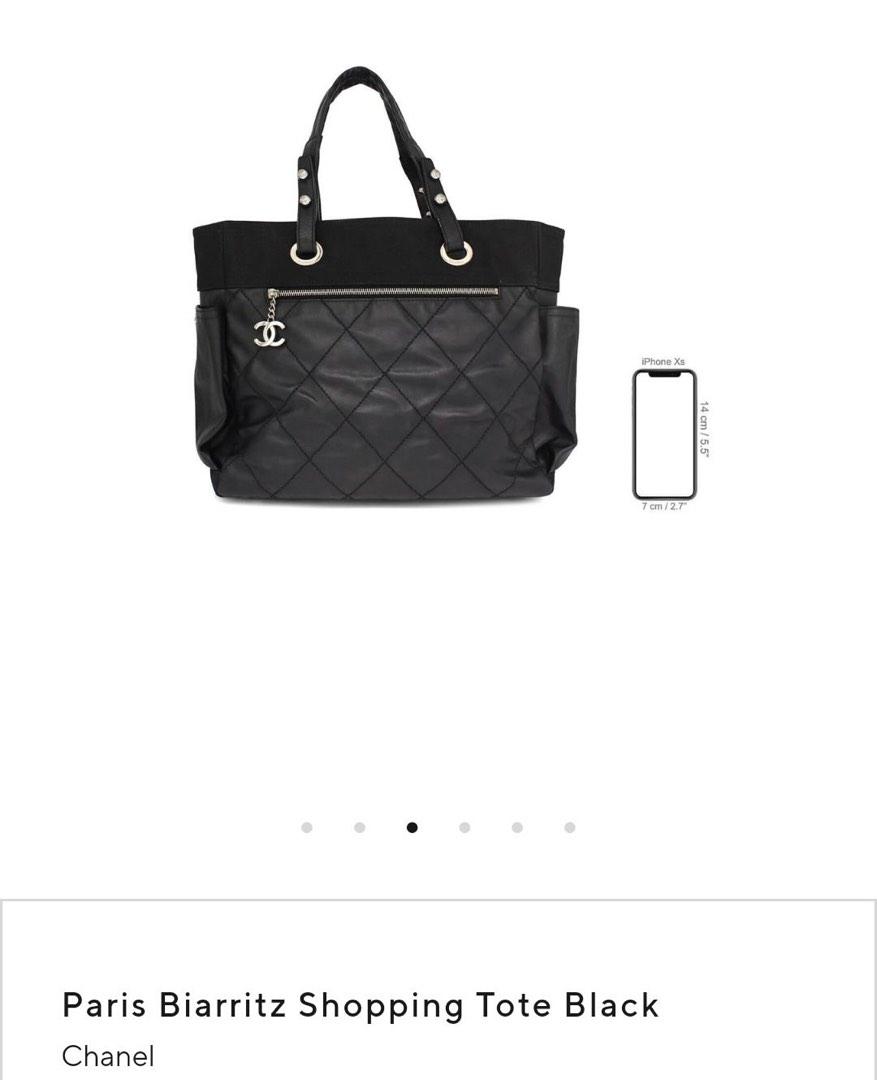 Chanel Biarritz Tote Bag(Black), Women's Fashion, Bags & Wallets ...