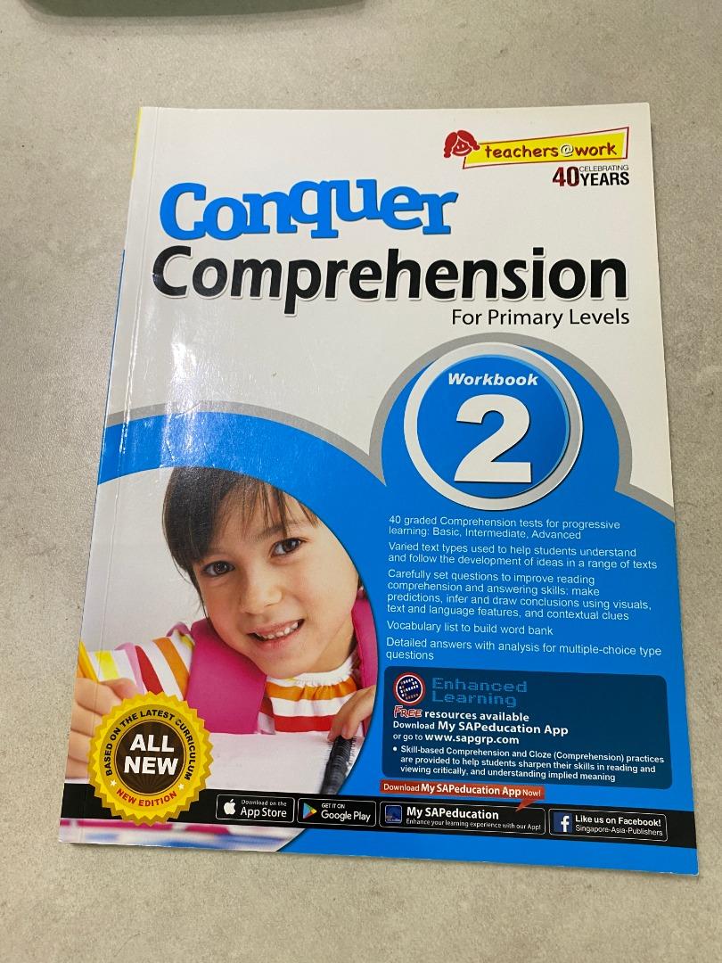 Conquer Comprehension Workbook 2, 興趣及遊戲, 書本 & 文具, 書本及雜誌 - 補充練習 - Carousell
