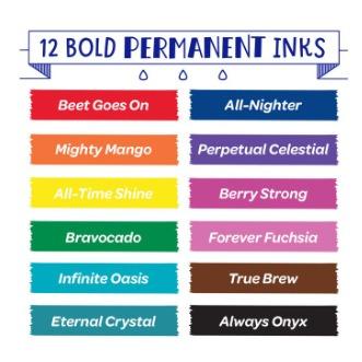 Crayola Take Note Permanent Markers 12 ct, Assorted Colors School ...