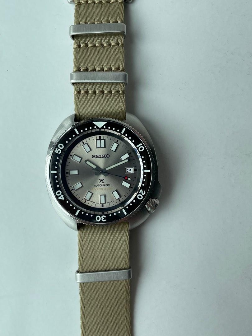 Custom Seiko Mod Beige Turtle Sapphire, Men's Fashion, Watches ...