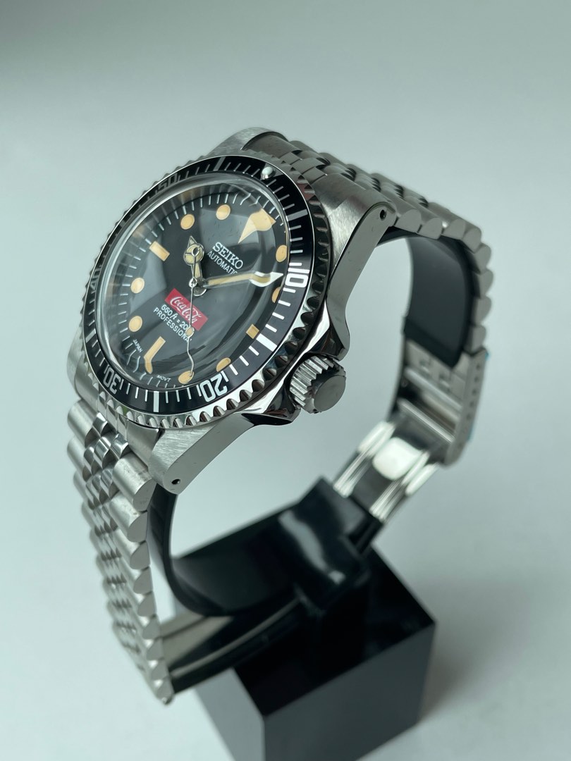Custom Seiko Mod 39mm Coca-Cola Vintage Coke Submariner Automatic Watch ...