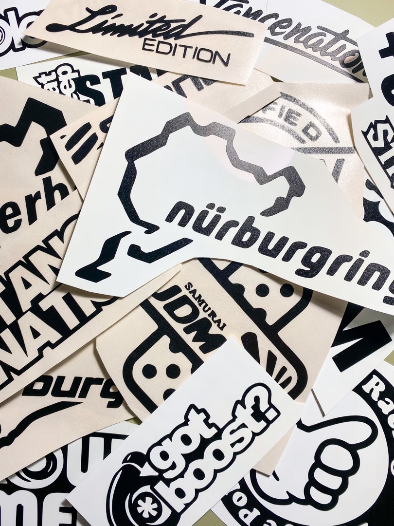 Custom sticker vinyl cut decal for cars, bike and more, Hobbies & Toys, Stationery & Craft ...