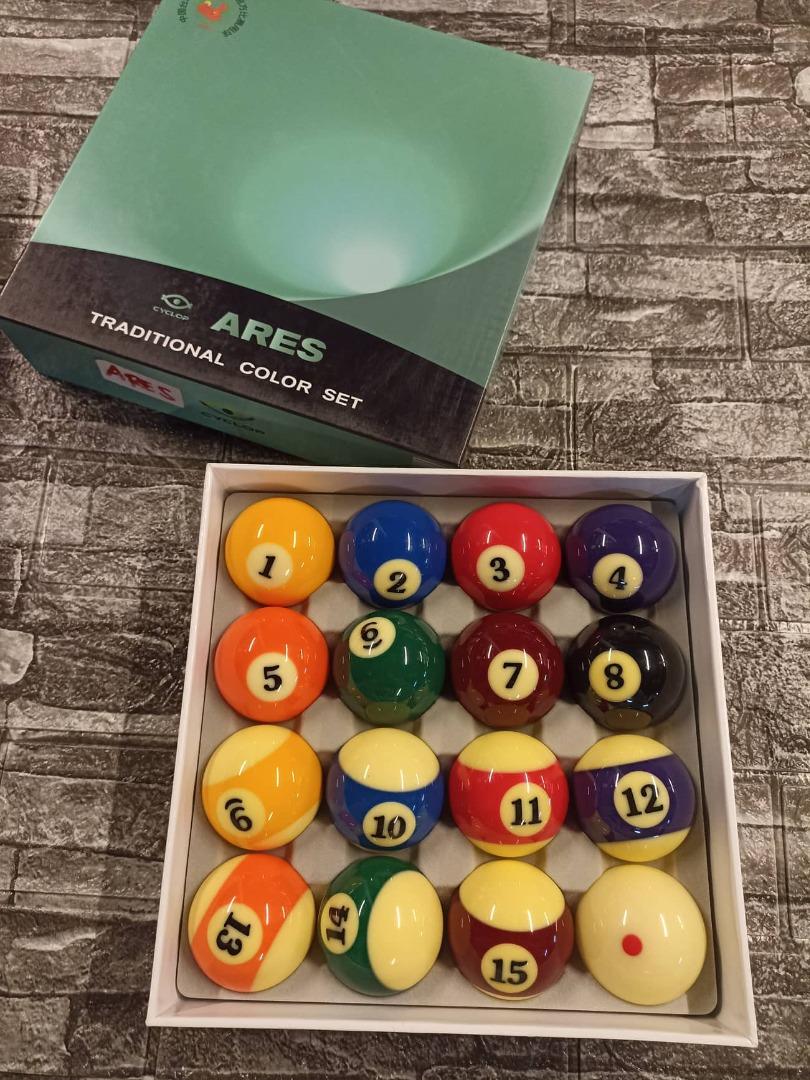 CYCLOP ARES (ORIGINAL) BILLIARD BALL SET, Sports Equipment, Sports ...