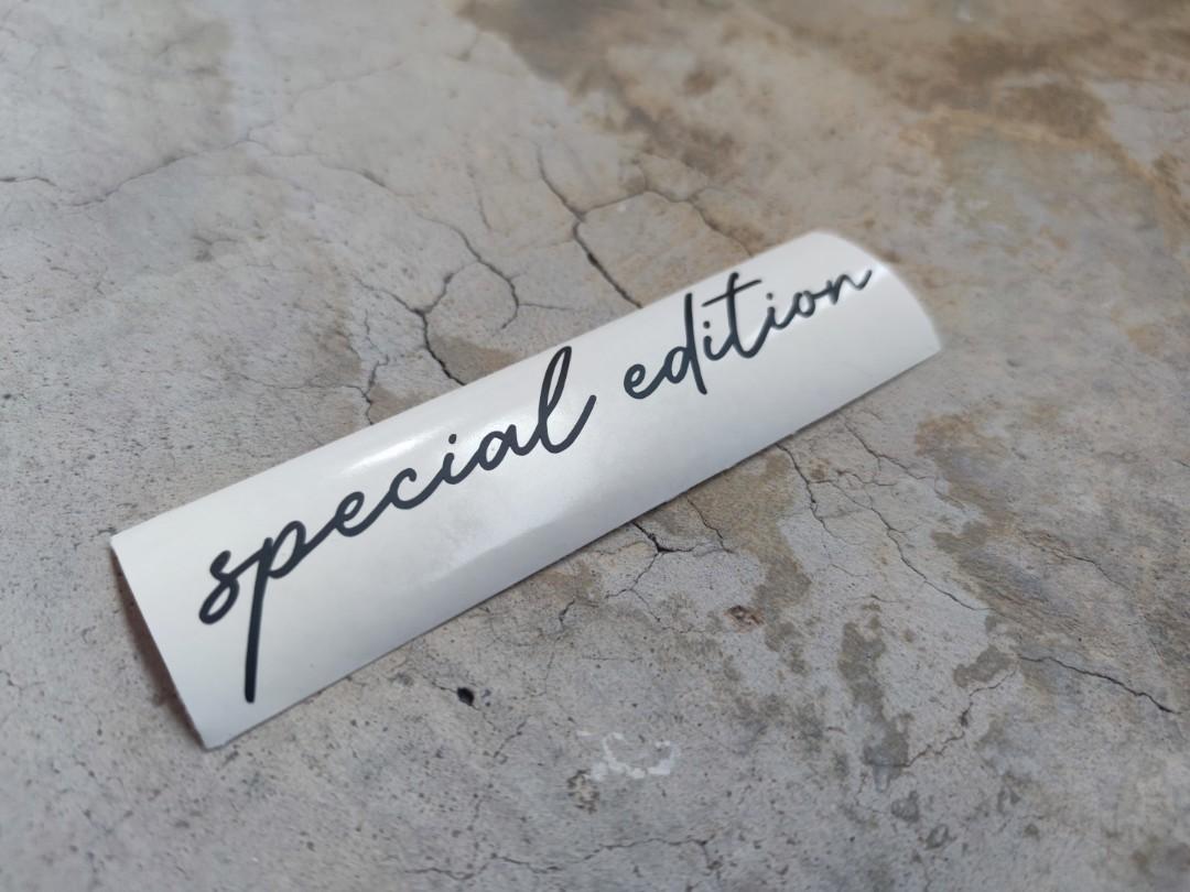 [DECALS] SPECIAL EDITION | High quality waterproof decals, Car ...