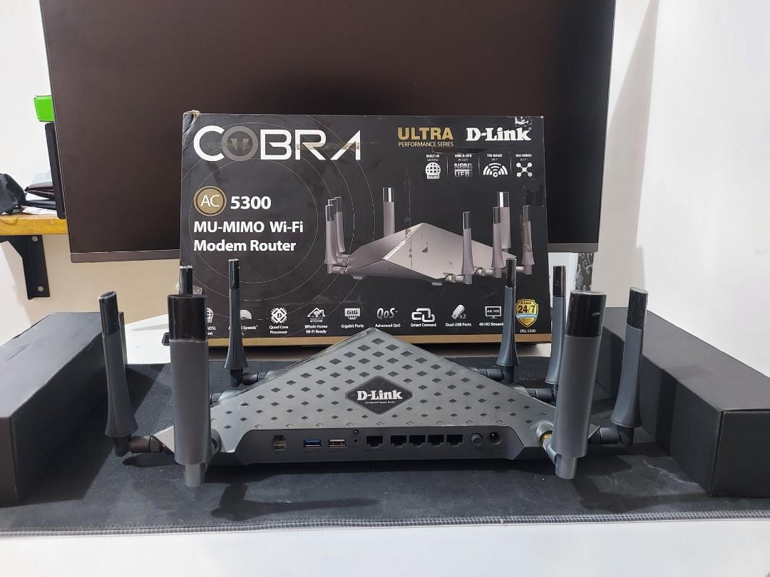 D-LINK Cobra AC5300 Ultra wifi router, Computers & Tech, Parts ...