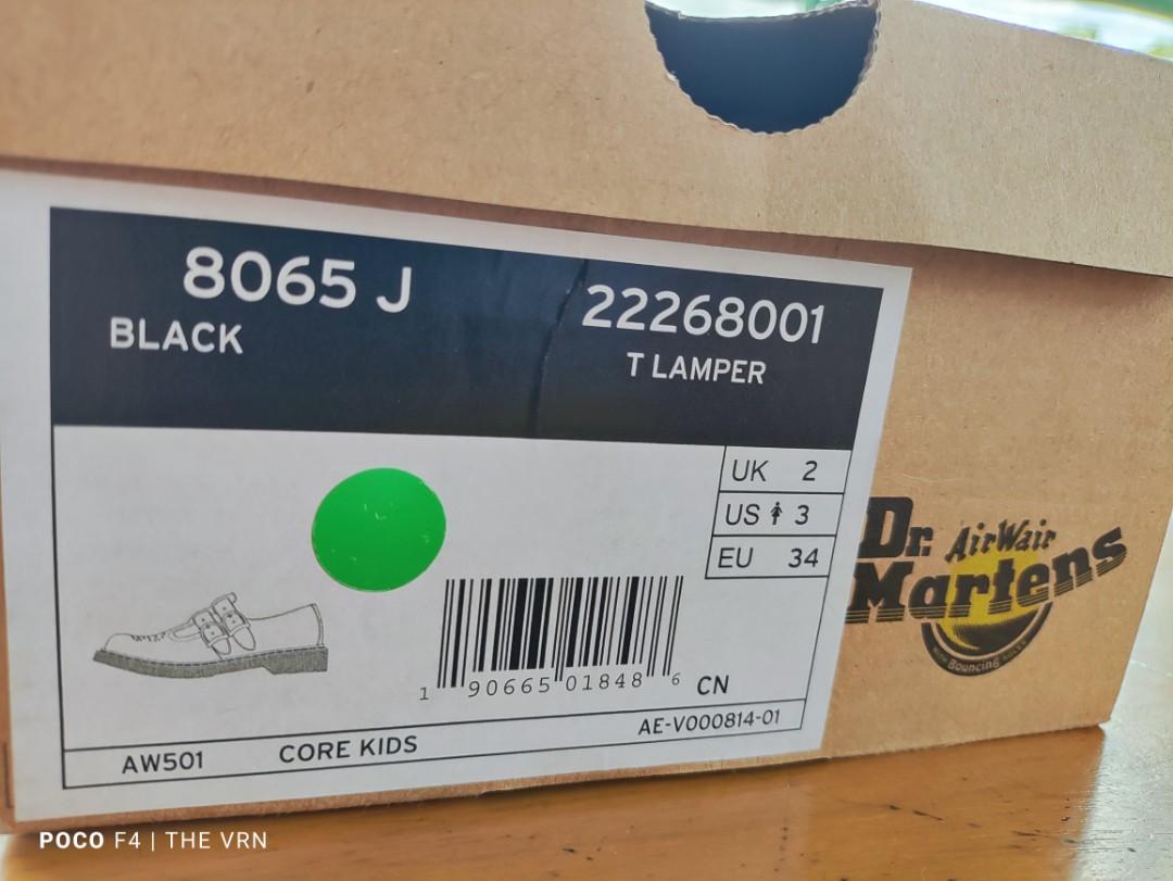 Dr. Martens DMs T Lamper Kids Girls Leather School Shoes, Babies & Kids, Babies & Kids Fashion ...