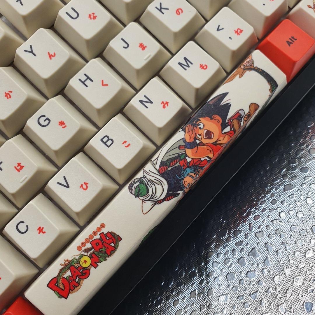 BoW black on white doubleshot 65% keyboard Dragonball Z DBZ Super ...