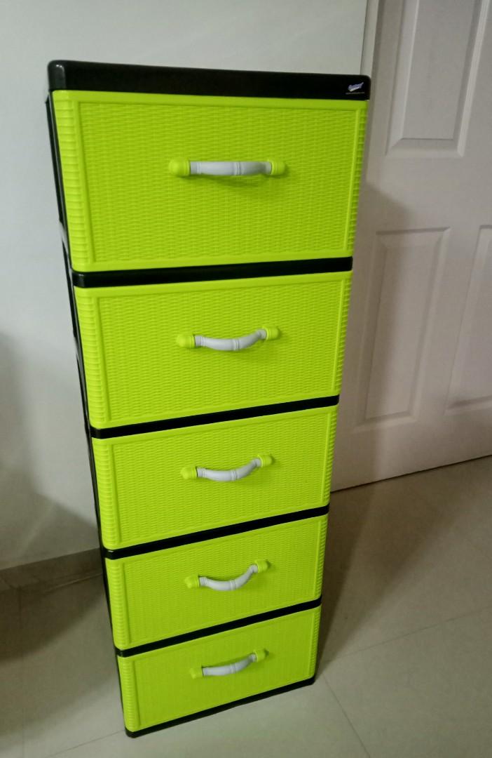 Drawer Cabinet Chest 5-Tier Storage Box, Furniture & Home Living ...