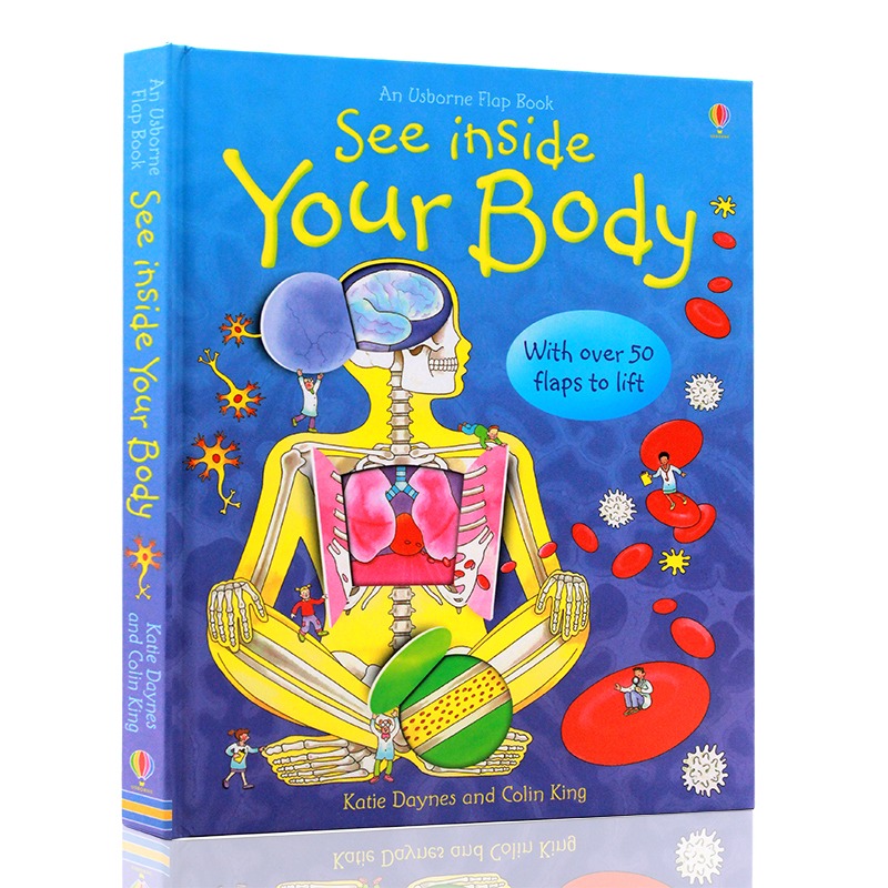 EK343 Usborne 看裡面系列 See Inside Your Body, 興趣及遊戲, 書本 & 文具, 小朋友書 - Carousell