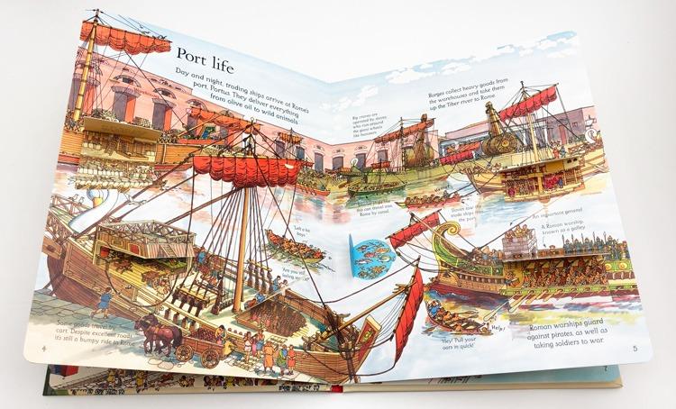 EK370 Usborne 看裡面系列 See Inside Ancient Rome, 興趣及遊戲, 書本 & 文具, 小朋友書 ...