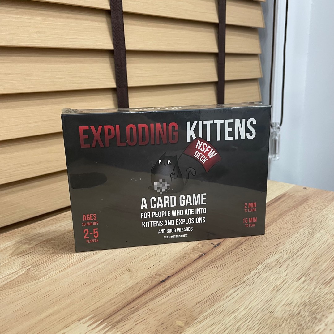Exploding Kittens (NSFW Deck), Hobbies & Toys, Toys & Games on Carousell