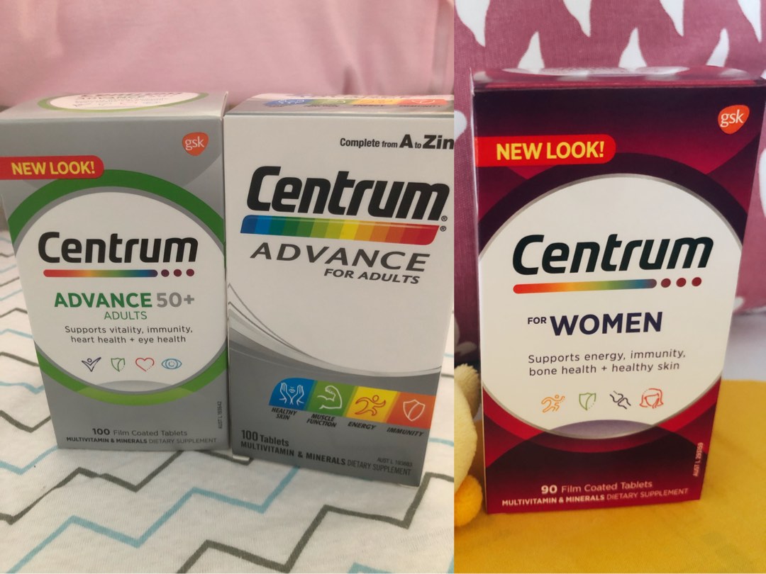 Centrum advance for adults/ Centrum For adult 50+ (100 tablets ...