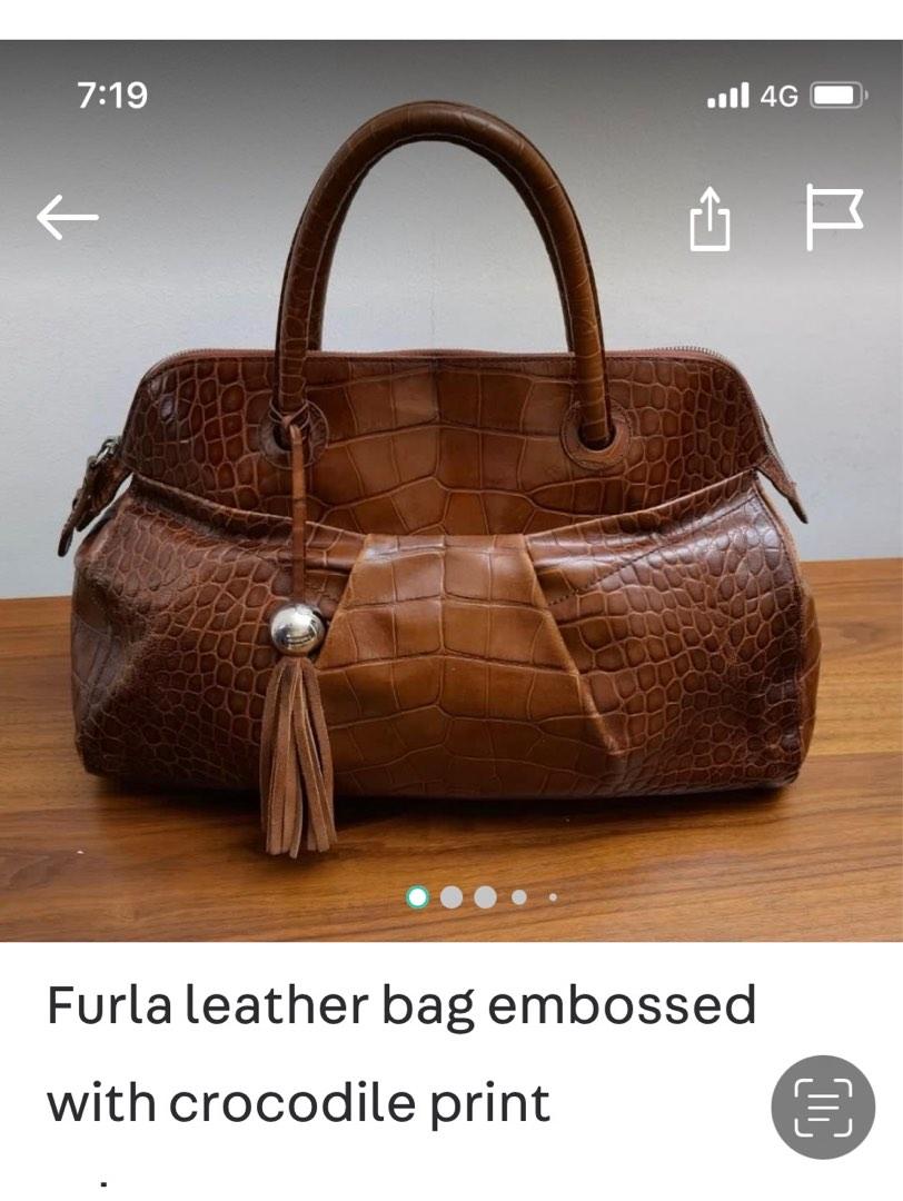 Furla brown tote bag, Women's Fashion, Bags & Wallets, Tote Bags on ...