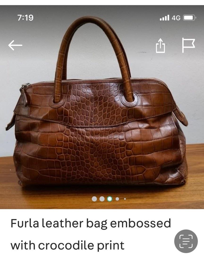 Furla brown tote bag, Women's Fashion, Bags & Wallets, Tote Bags on ...