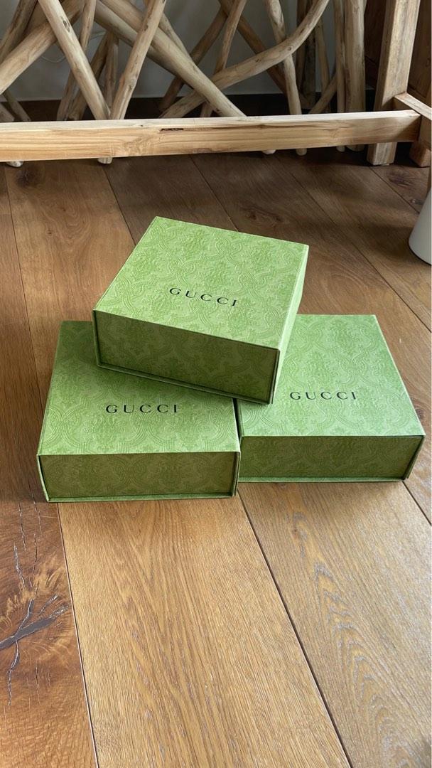 Gucci Green boxes +dustbag,ribbon,paper (5 available), Furniture & Home ...
