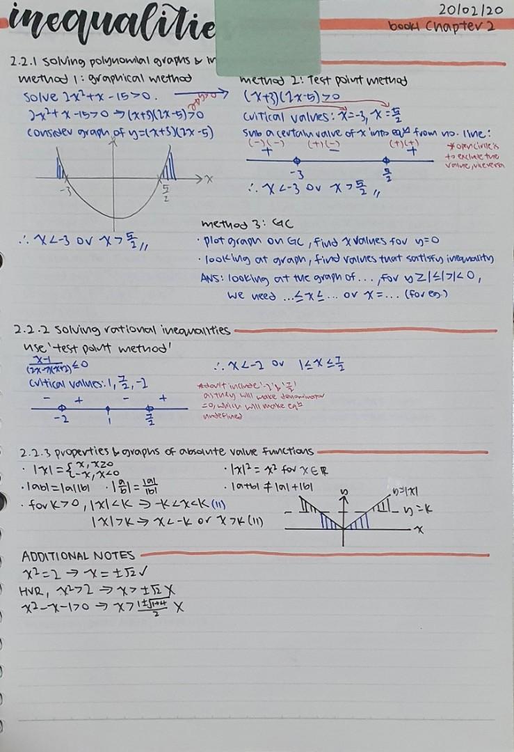 H2 Maths Written Summarised Notes (Soft Copy), Hobbies & Toys, Books ...