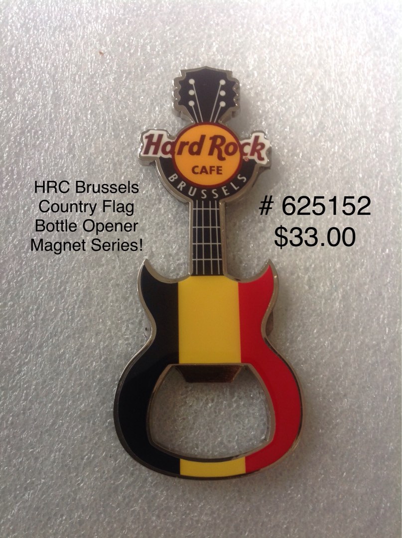 HARD ROCK CAFE PINS - BRUSSELS COUNTRY FLAG BOTTLE OPENER MAGNET SERIES!, Everything Else on ...