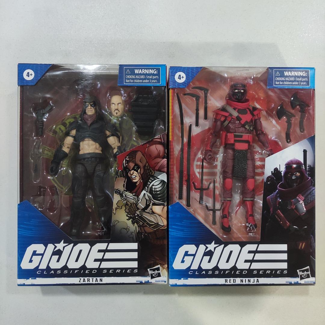 Hasbro G.I. Joe Classified Series Zartan Red Ninja 6 inch No. 23 and 08 ...