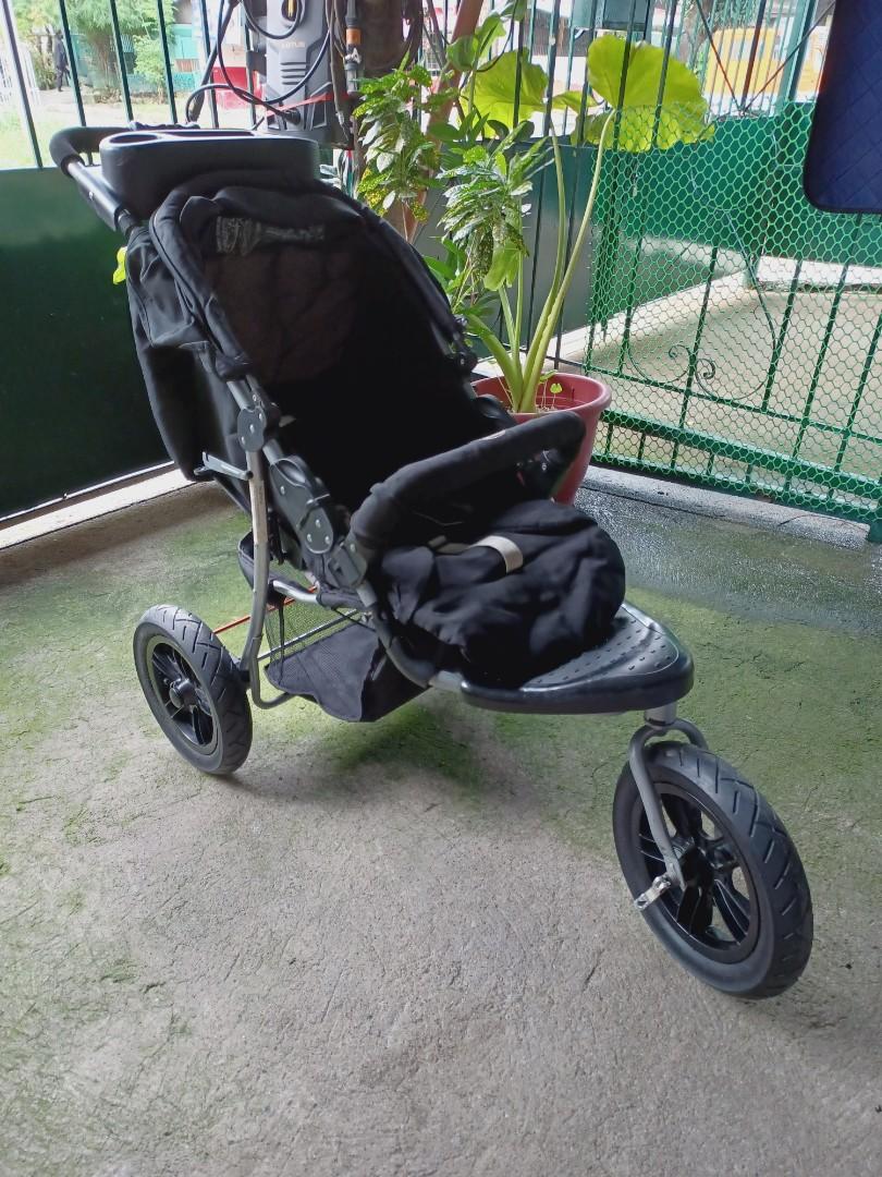 Heavy duty stroller with inflatable tires, Babies & Kids, Going Out ...