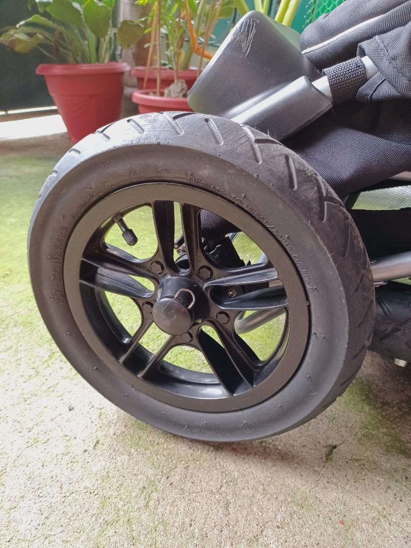 Heavy duty stroller with inflatable tires, Babies & Kids, Going Out ...