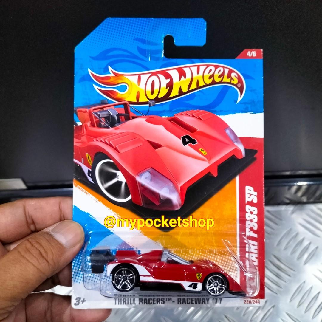 Hot Wheels FERRARI 333 SP - Red & Black / 2006 & 2011 Hotwheels Ferrari ...