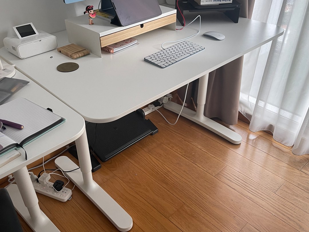 IKEA Bekant Study desk 120x80, Furniture & Home Living, Furniture ...