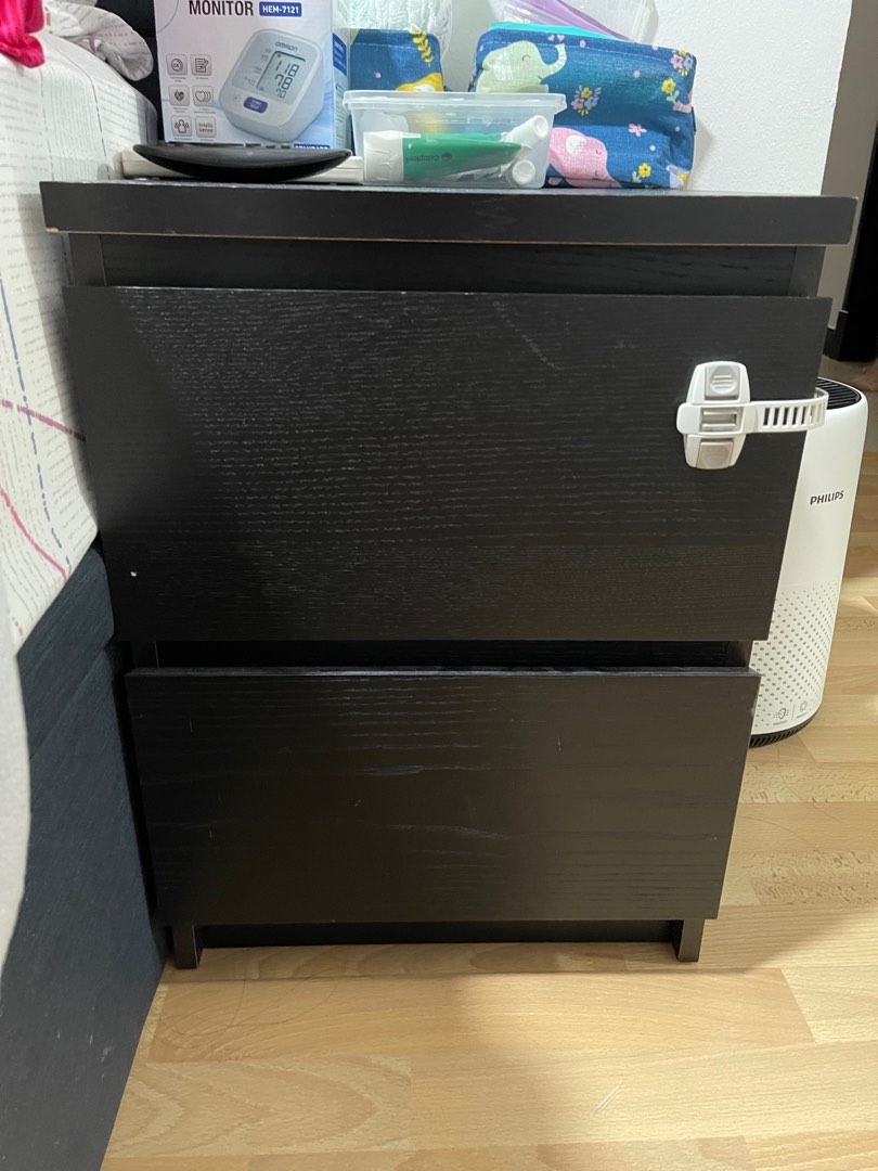 IKEA MALM Bed Side Table/ chest of drawers, Furniture & Home Living ...