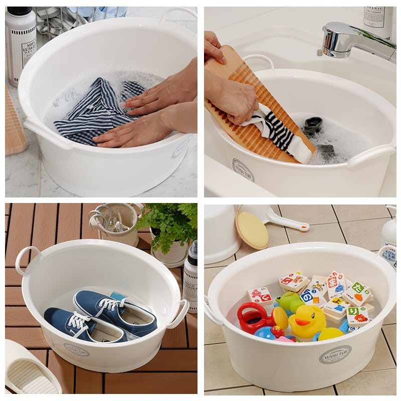 Inomata Wash Basin 12L / Laundry Basin / Bubble Foot Basin / Kitchen ...