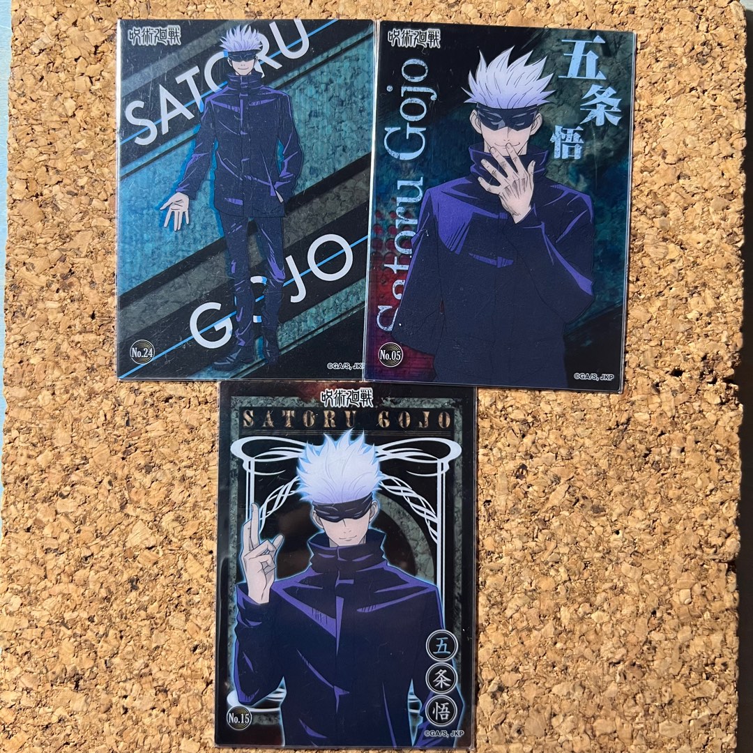 Jujutsu Kaisen Satoru Gojo cards (loose) - Php 75 each, Hobbies & Toys ...