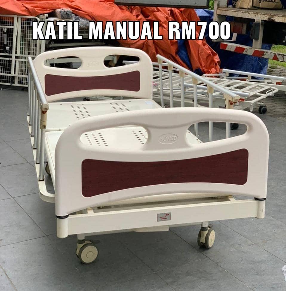 Katil manual satu crank, Health & Nutrition, Medical Supplies & Tools ...