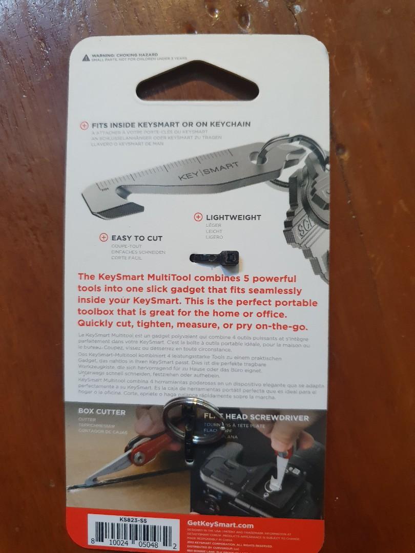 Keysmart Multitool 5-in-1 Keychain Tool Stainless Steel, Furniture & Home Living, Home ...