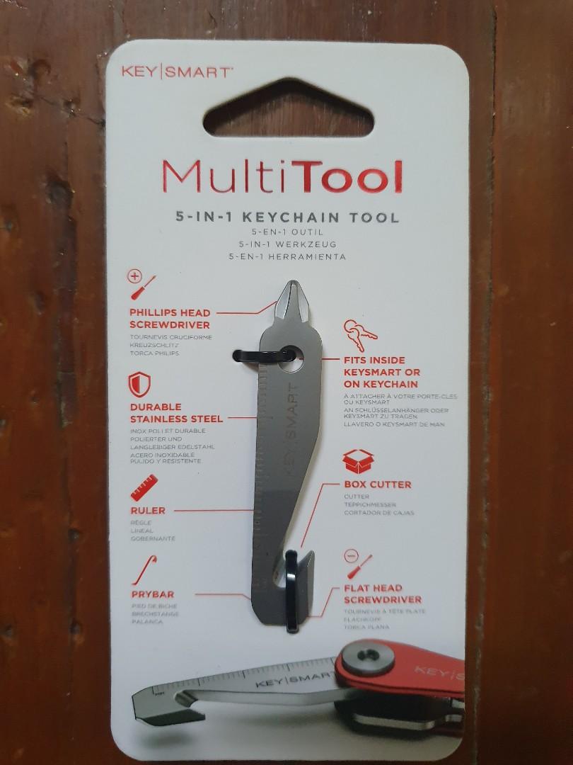 Keysmart Multitool 5-in-1 Keychain Tool Stainless Steel, Furniture & Home Living, Home ...