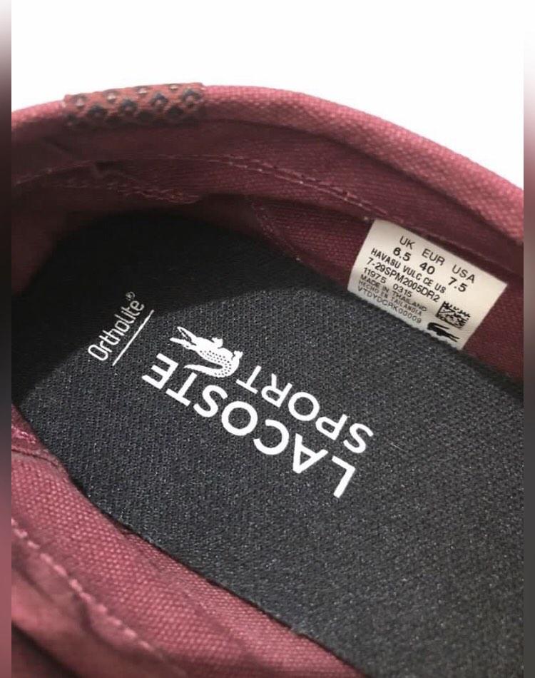 Lacoste Maroon authentic, Men's Fashion, Footwear, Casual Shoes on ...