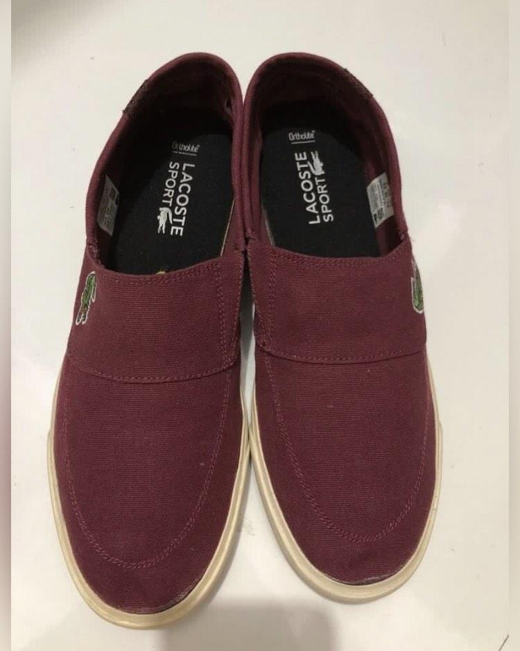 Lacoste Maroon authentic, Men's Fashion, Footwear, Casual Shoes on ...
