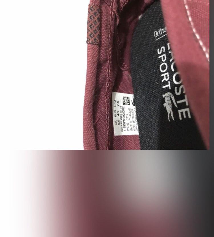 Lacoste Maroon authentic, Men's Fashion, Footwear, Casual Shoes on ...