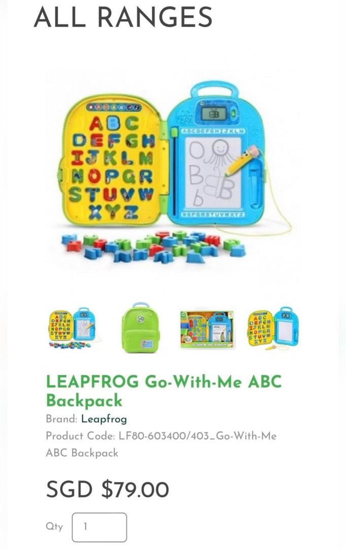 Leapfrog Go With Me ABC Backpack, Hobbies & Toys, Toys & Games on Carousell