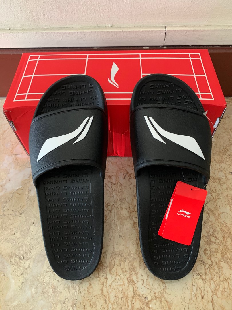 Li Ning Men Slides, Men's Fashion, Footwear, Flipflops and Slides on ...