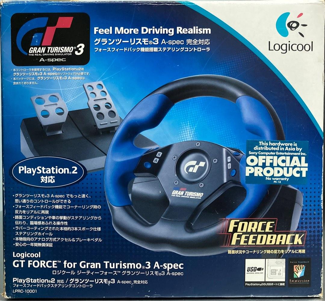 Logicool GT Force for Gran Turismo 3 PS2, 電子遊戲, 遊戲機配件, 手掣 - Carousell