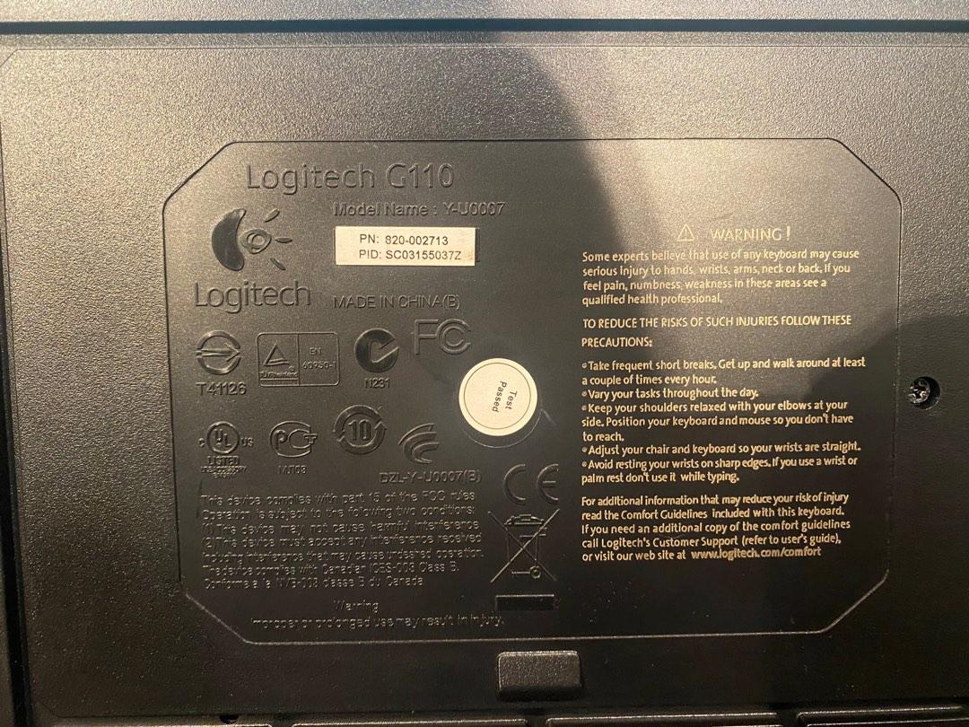 [free] Logitech G110 Keyboard Computers And Tech Parts And Accessories Computer Keyboard On Carousell