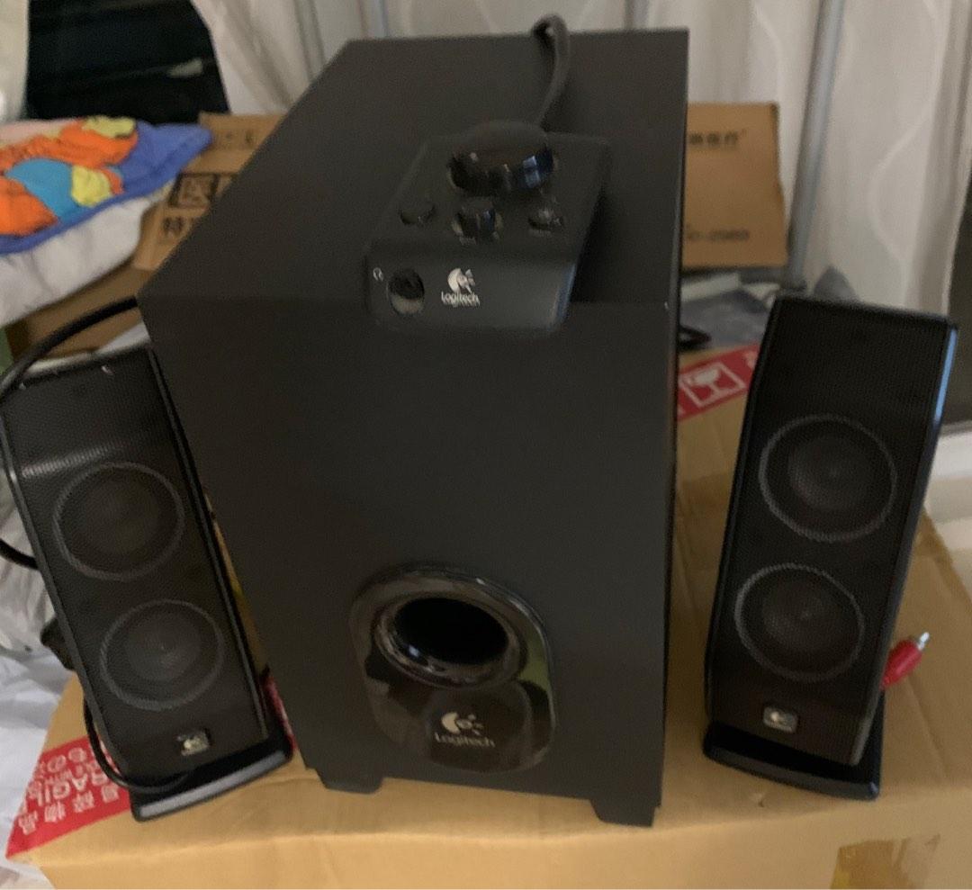 Logitech X-540 woofer & front speaker, 音響器材, Soundbar、揚聲器、藍牙喇叭、耳擴 ...