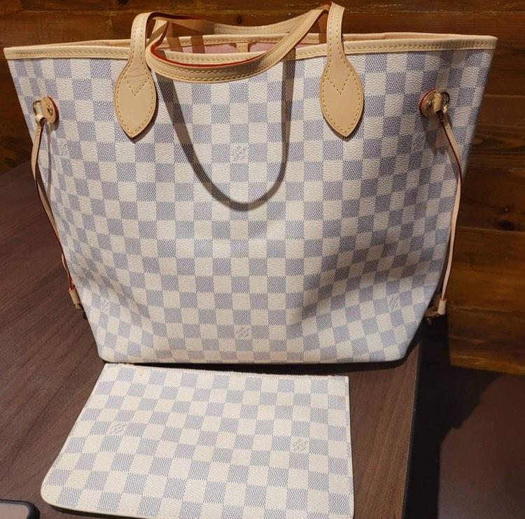 Louis Vuitton Neverfull azure, Luxury, Bags & Wallets on Carousell